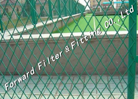 Barbed Pvc Coated Fence Net Good Coordination With Environment