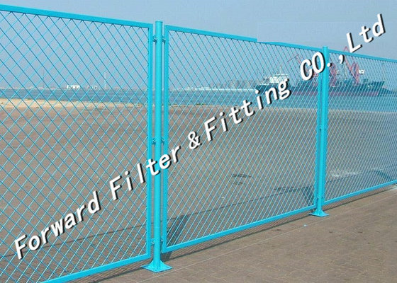 Barbed Pvc Coated Fence Net Good Coordination With Environment