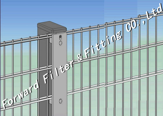 Highly Security Pvc Coated Fence / Oxidation Resisting Black Welded Wire Fence