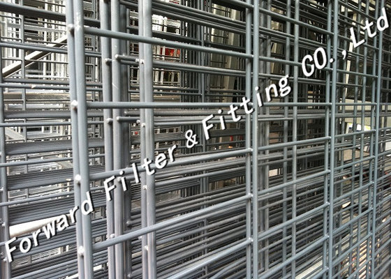 Highly Security Pvc Coated Fence / Oxidation Resisting Black Welded Wire Fence