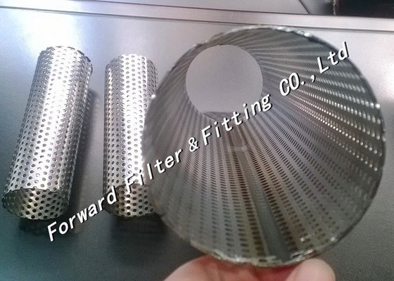 Perforated Metal Tube / Perforated Stainless Steel Pipe Of Filter Element