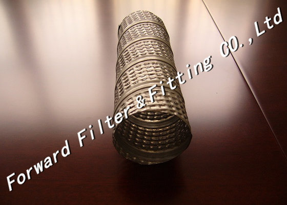 Spiral Welded Louvered Perforated Steel Pipe Material TIN perforated stainless steel plate