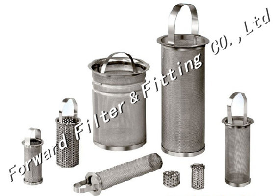 Industrial Lab Custom Wire Mesh Filter For Water / Oil / Gas Exhaust Pipe