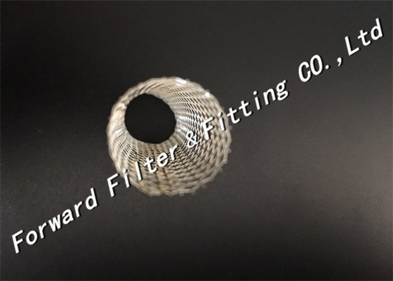 Industrial Oil / Water / Gas Wire Mesh Tube Filter SS302 304 316 Brass Copper Material