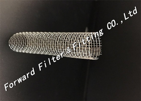 Industrial Oil / Water / Gas Wire Mesh Tube Filter SS302 304 316 Brass Copper Material