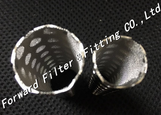 High Filtration Perforated Steel Pipe Wire Mesh Filter For Oil Water Gas Noise Strainer