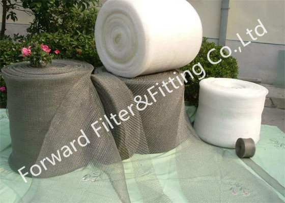Single Strands Twin Knits Gas Liquid Filter Knitted Wire Mist Eliminator