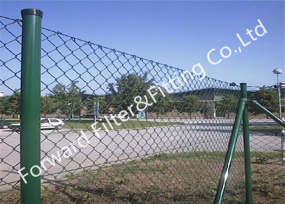 Elegant Appearance Chain Link Wire Mesh Pvc Coated Fence Acid Resisting
