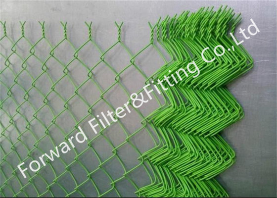 Elegant Appearance Chain Link Wire Mesh Pvc Coated Fence Acid Resisting