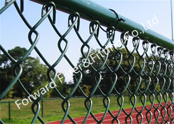 Colorful Chain Link Wire Mesh Pvc Coated Wire Fencing For Protecting 1 - 4m Height