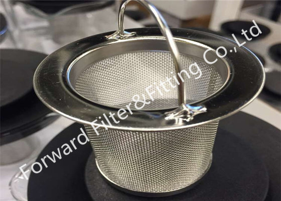 Silvery Exquisite Stainless Steel Wire Mesh For Tea / Coffee Filter Funnel