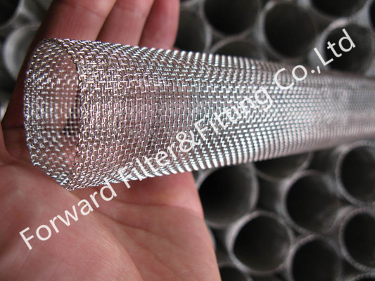 PVC Coating Perforated Stainless Steel Wire Mesh Filter Cylinder For Filter Parts