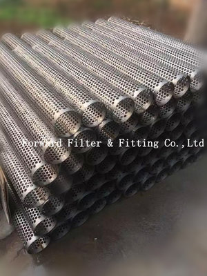 Customized Perforated Metal Tube With Precise Rolling Mild Steel Spiral Welded