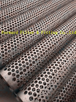 Straight Weld Decorative Perforated Metal Tube Oval Shape of Hole