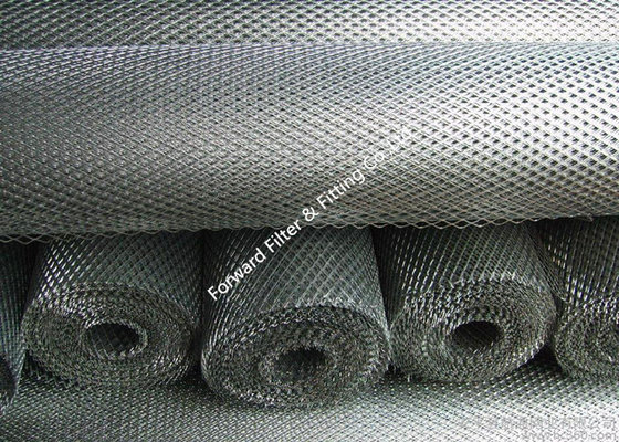 Carbon Steel / SS304 Expanding Metal Mesh Ceiling Decoration For Filtration