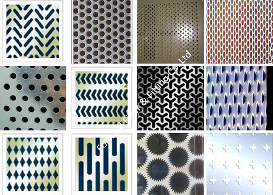 Decorative Perforated Metal Sheet / Stainless Steel Punched Plate 0.6 - 20mm Thickness