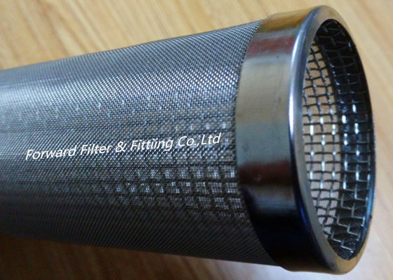 Metal Wire Mesh Tube , Metal Mesh Tube For Making Screen Defoaming Device / Oil Gas Separator