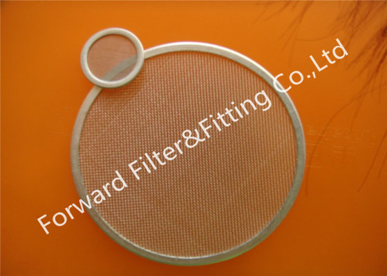 Plain Weave Wire Mesh Filter With Stainless Steel / Mild Steel , Accurate Filtration Precision