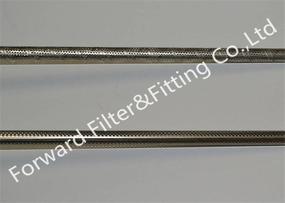 Welded Perforated Metal Pipe / Perforated Drainage Pipe For Exhaust System