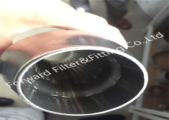 Suction Stainless Steel Filter For Hydraulic Oil Perforated Inner Tube