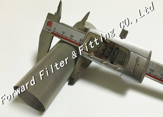 OEM Wire Mesh Tube Filter for Industrial food and drug filtering processing / lab