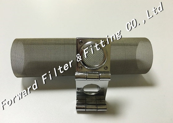 OEM Wire Mesh Tube Filter for Industrial food and drug filtering processing / lab