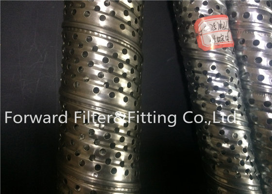 0.5 - 2.5mm Wall Thickness Perforated Metal Tube Filter Center Tube Round φ3 Hole
