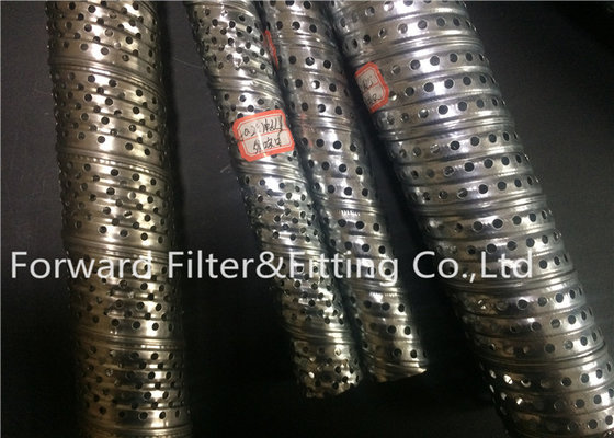 0.5 - 2.5mm Wall Thickness Perforated Metal Tube Filter Center Tube Round φ3 Hole