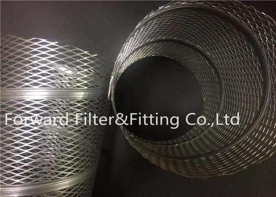 Spiral Locked Center Tube Expanded Metal Mesh Framework SUS 201 , 304 , 316