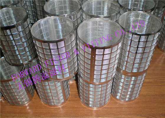 Multilayer Strainer Cup / Cover Ring Perforated Metal Pipe Rough Filtration
