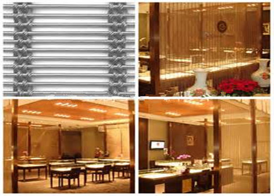 Decoration Stainless Steel Wire Mesh Woven Knit Mesh Galvanized Colour Weave Screen