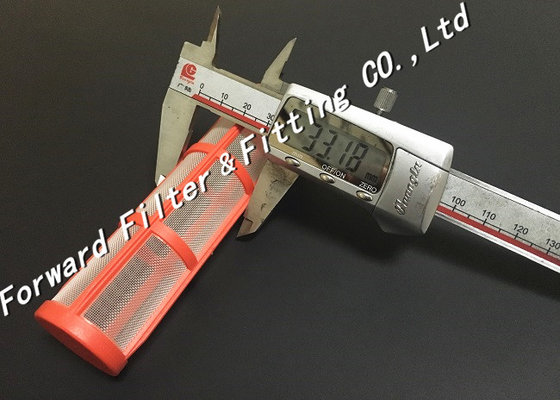 Welded Perforated Wire Mesh Tube , Automotive Exhaust System Nylon Mesh Filter