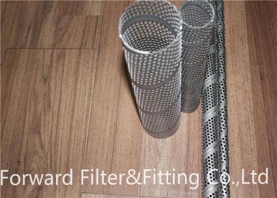 stainless steel spiral tube /carbon steel punching spiral welded central mesh pipe