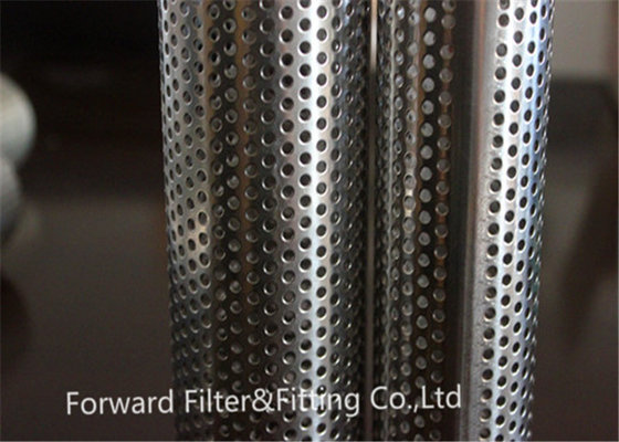 Stainless steel perforated exhaust tube / perforated cylinder / perforated filter
