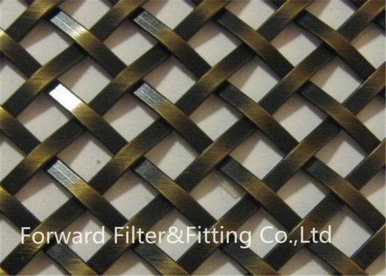 Metal Fabric Woven Metal Mesh Architectural Mesh Weave With Stainless Steel Wire