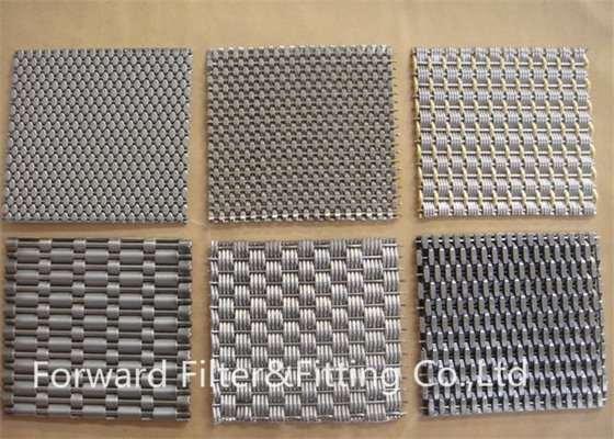 Metal Fabric Woven Metal Mesh Architectural Mesh Weave With Stainless Steel Wire