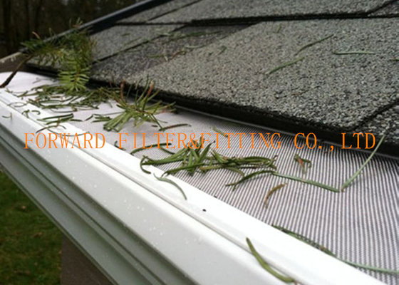 Hot - Dipped Galvanized Gutter Guard Expanded Mesh Carbon Steel / Aluminum Customized