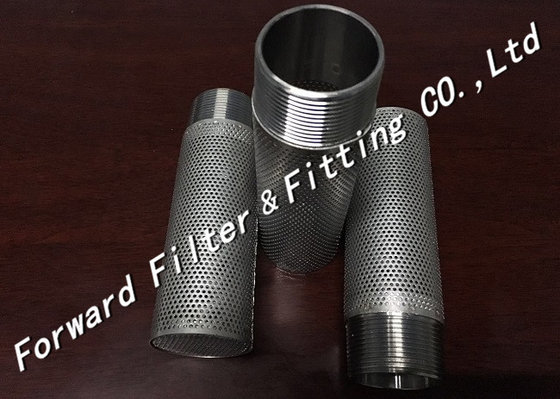 Custom Industrial Filter Cartridge / 304 409 316L Perforated Tube Core For Oil Chemistry