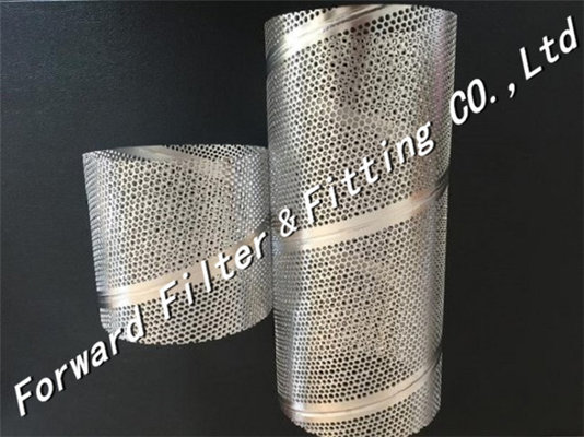 Perforated Stainless Steel Tube , Spiral Welded Tube For Machinery / Strainer