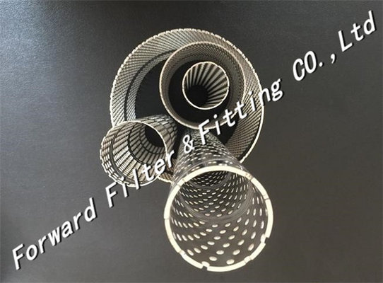 Perforated Stainless Steel Tube , Spiral Welded Tube For Machinery / Strainer