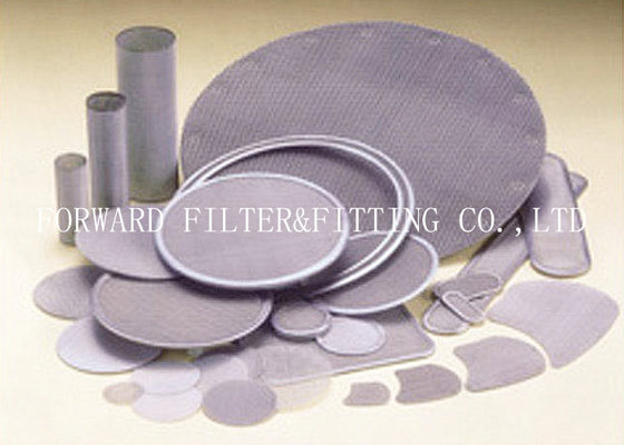 SS 304 / 316 Filter Element Filter Disc Wire Mesh Screen With Material Edge , ISO9001