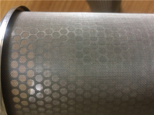 Larger Diameter Welding Stainless Steel Perforated Exhaust Pipe For Filter Frame