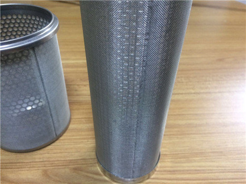 Larger Diameter Welding Stainless Steel Perforated Exhaust Pipe For Filter Frame