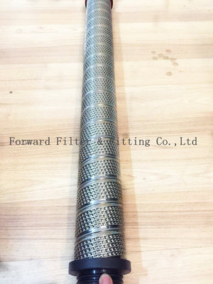 Pleated Stainless Steel Mesh Filter Cartridge For Liquids / Mesh Screen Filter