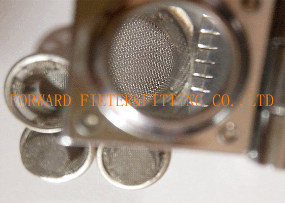 Perforated SS304 / SS316 Sieve Mesh Filter Cover Cap OD30X100mm