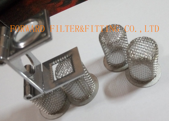 Mini SS316L SS304 / Copper Wire Mesh Filter Cap  For Filtration Element Assy