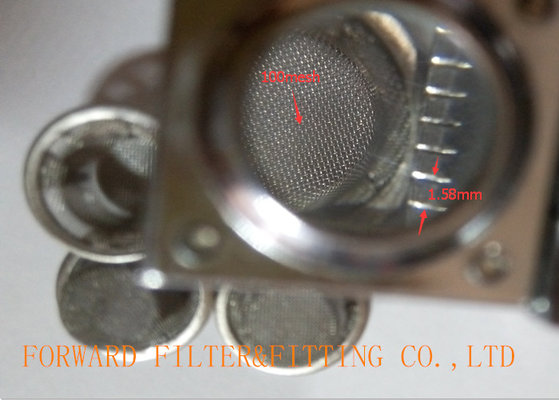 Mini SS316L SS304 / Copper Wire Mesh Filter Cap  For Filtration Element Assy