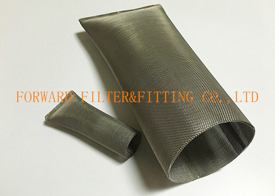 Duck Mouth Sealing Welding Perforated Wire Mesh Tube , Diameter 10mm - 20mm