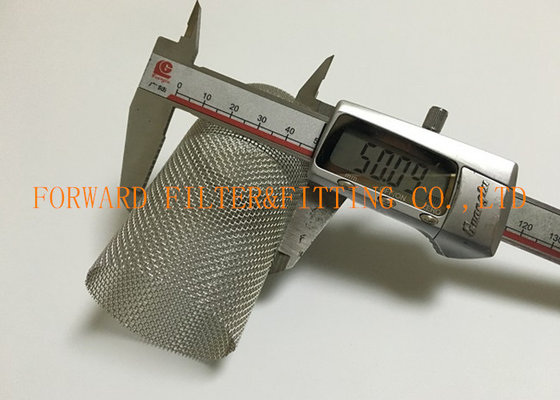 Duck Mouth Sealing Welding Perforated Wire Mesh Tube , Diameter 10mm - 20mm