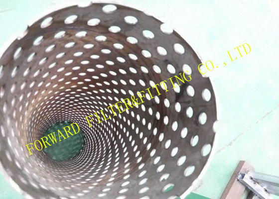 SUS304 / SUS316 Stainless Steel Perforated Steel Pipe With Powder Coated